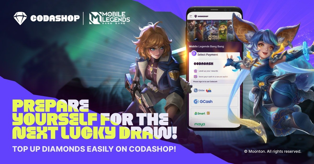 Recharge Diamonds in ML Using GCash | Codashop ML | Blooing