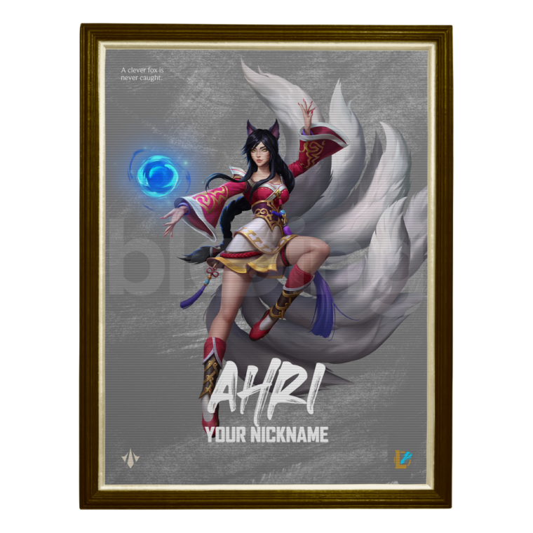 Ahri Wild Rift Printable Poster | Blooing
